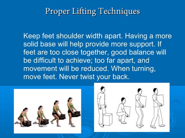 Back Safety and Lifting | PPT | Physical Therapy | Wellness