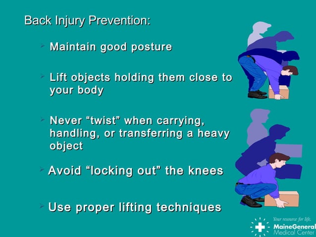 Back safety presentation | PPT