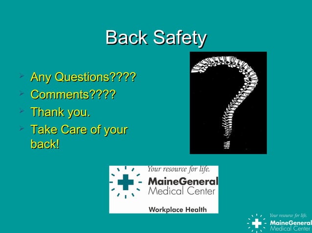 Back safety presentation | PPT