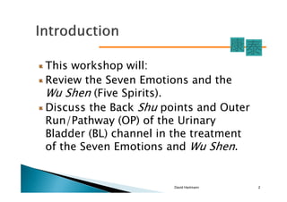 Urinary Bladder Back Shu points discussion | PDF