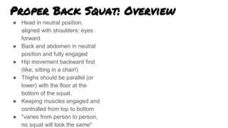 Back Squat | PPT | Free Download