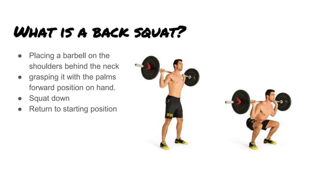 Back Squat | PPT | Free Download