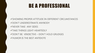 THE POLITICS OF BACKSTABBING | PPTX