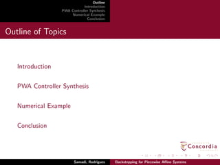 Backstepping for Piecewise Affine Systems: A SOS Approach | PPT