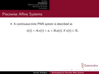 Backstepping for Piecewise Affine Systems: A SOS Approach | PPT