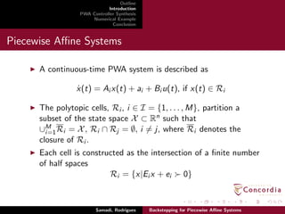 Backstepping for Piecewise Affine Systems: A SOS Approach | PPT