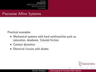 Backstepping for Piecewise Affine Systems: A SOS Approach | PPT