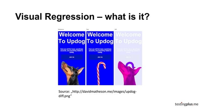 BackStopJS - how to avoid visual regression of our web application? | PPT