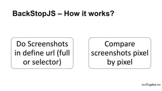 BackStopJS - how to avoid visual regression of our web application? | PPTX | Web Development ...