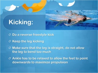 How to Swim: Backstroke | PPTX