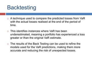 Backtesting var | PPTX
