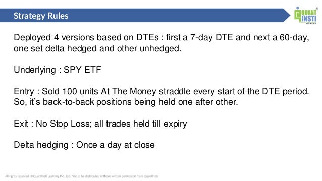 Backtest of Short Straddles on SPX Index | PDF
