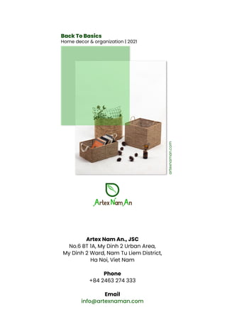 Back to basic artex nam an collection 2021 | PDF