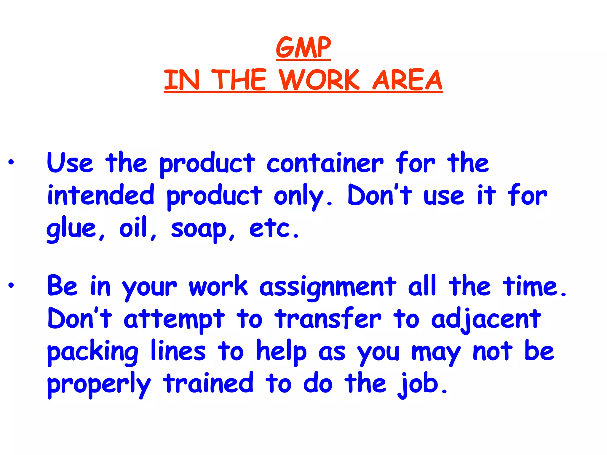 Back To Basic Gmp | PPT