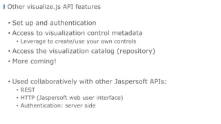 Back to [Jaspersoft] basics: visualize.js 101 | PPTX | Web Development | Internet