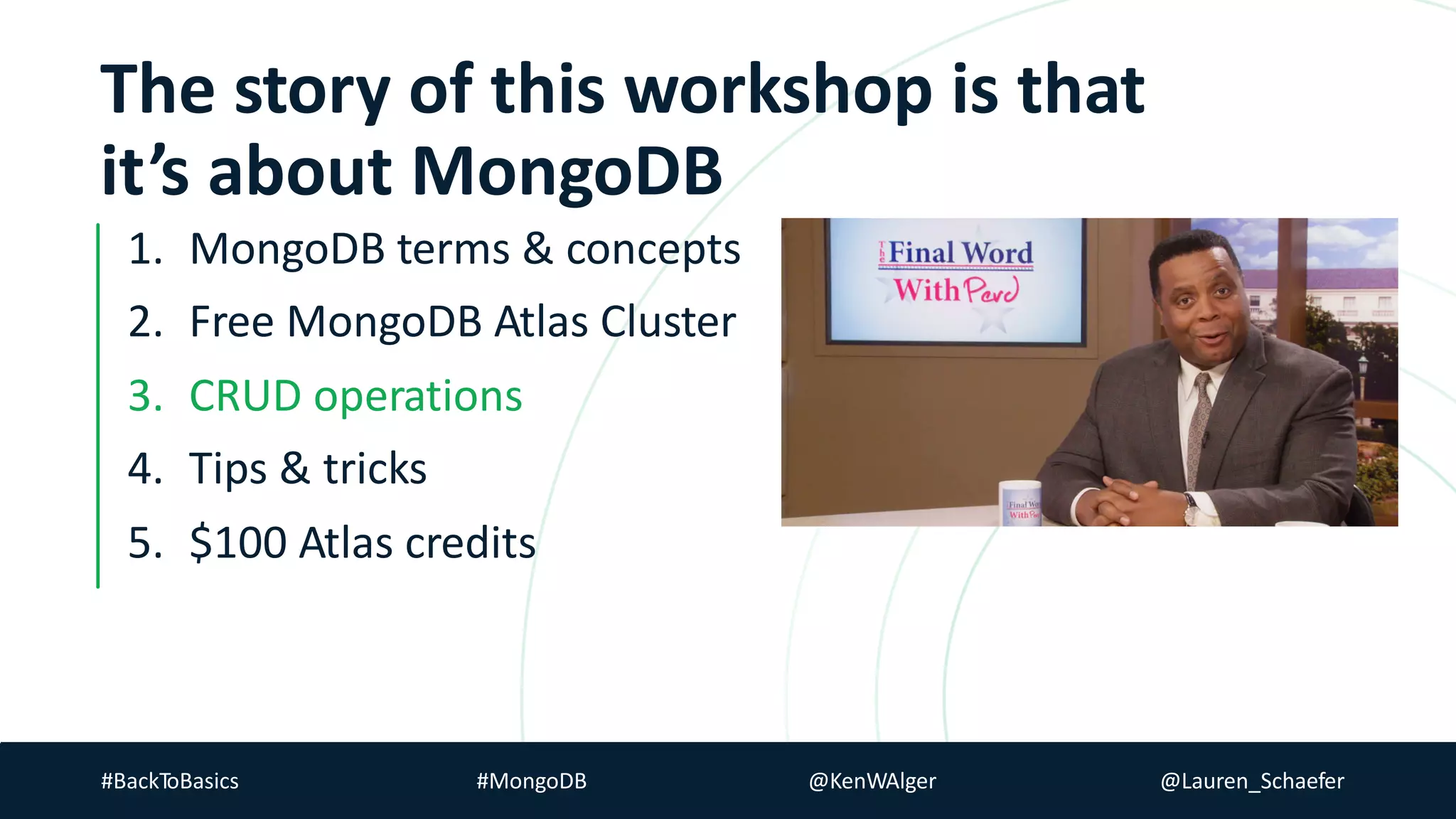 MongoDB: Back to Basics | PPT