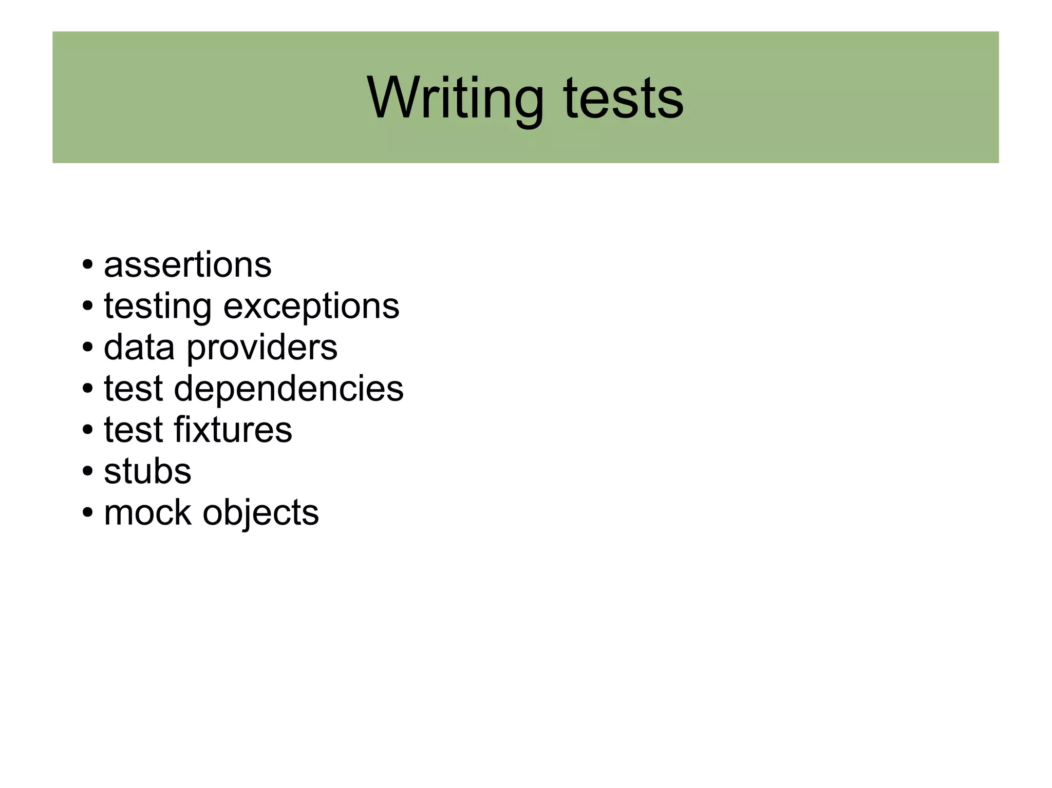 Back to basics - PHPUnit | PPT