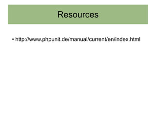 Back to basics - PHPUnit | PPT