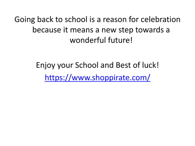 Interesting Facts About Back To School | PPT