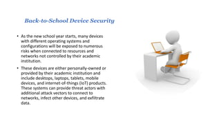 Back to school - CYBER SAFETY | PPTX