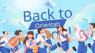 Back to School Classroom Orientation Educational Presentation in Blue ...