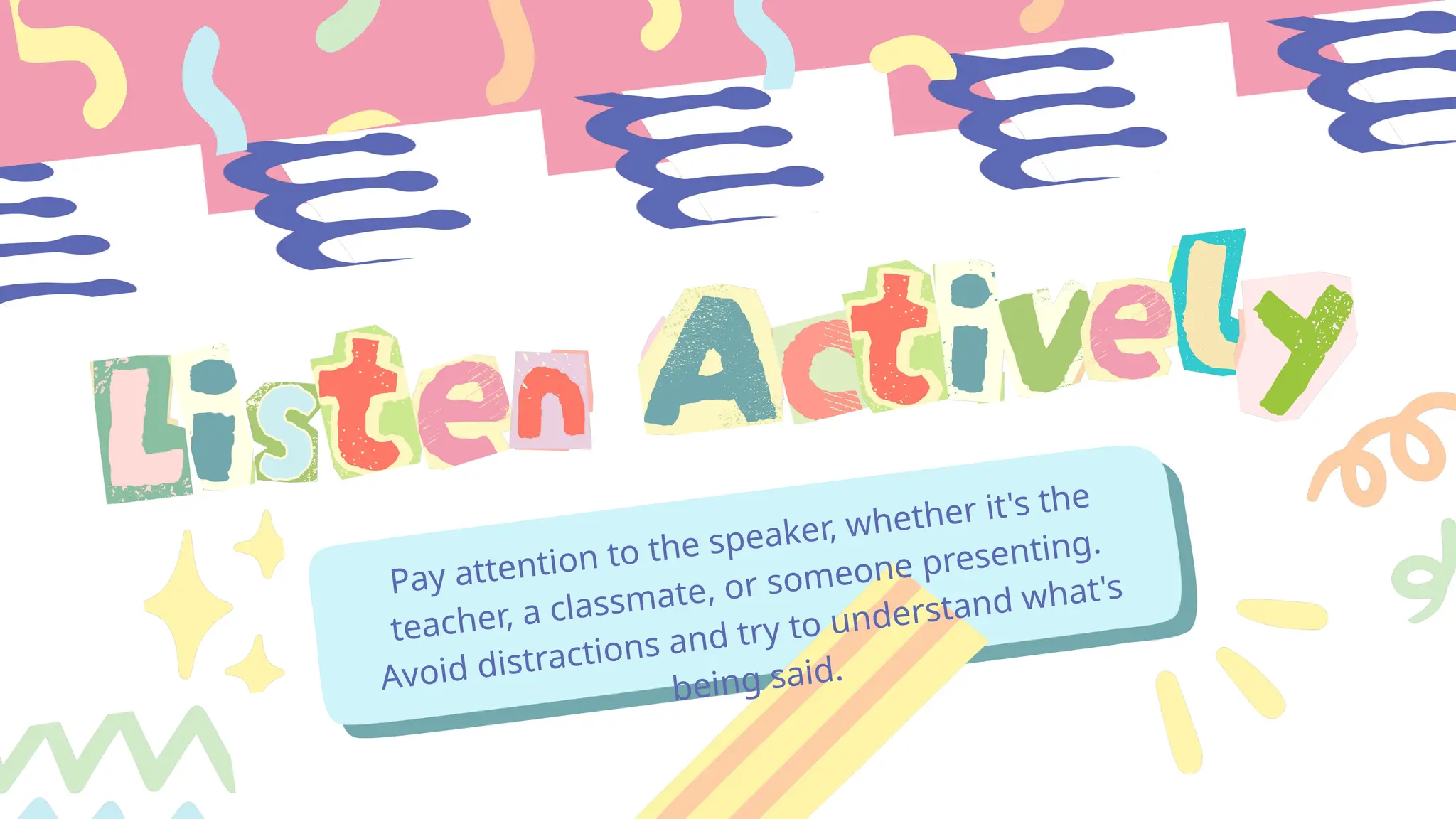 Back to School Classroom Rules Educational Presentation in Pink, Yellow ...