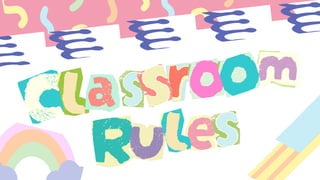 Back to School Classroom Rules Educational Presentation in Pink, Yellow ...
