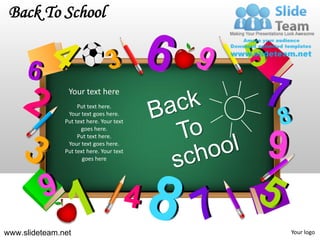 Back to school education powerpoint presentation slides. | PDF