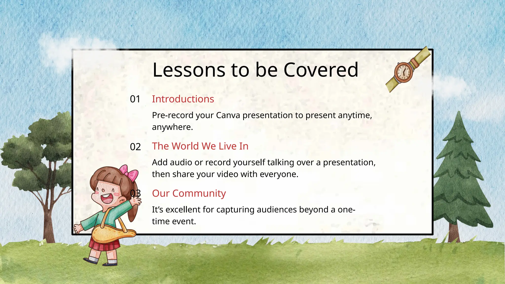 Back To School Education Presentation In Cute Watercolor Style.pptx