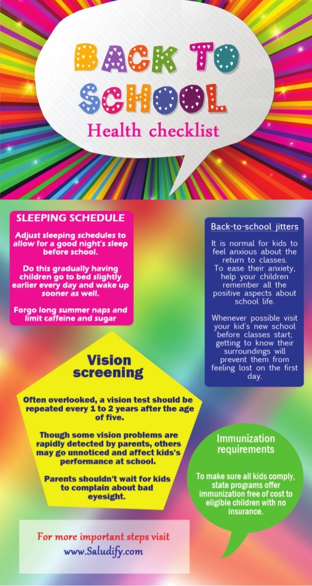 Back to School Health Checklist