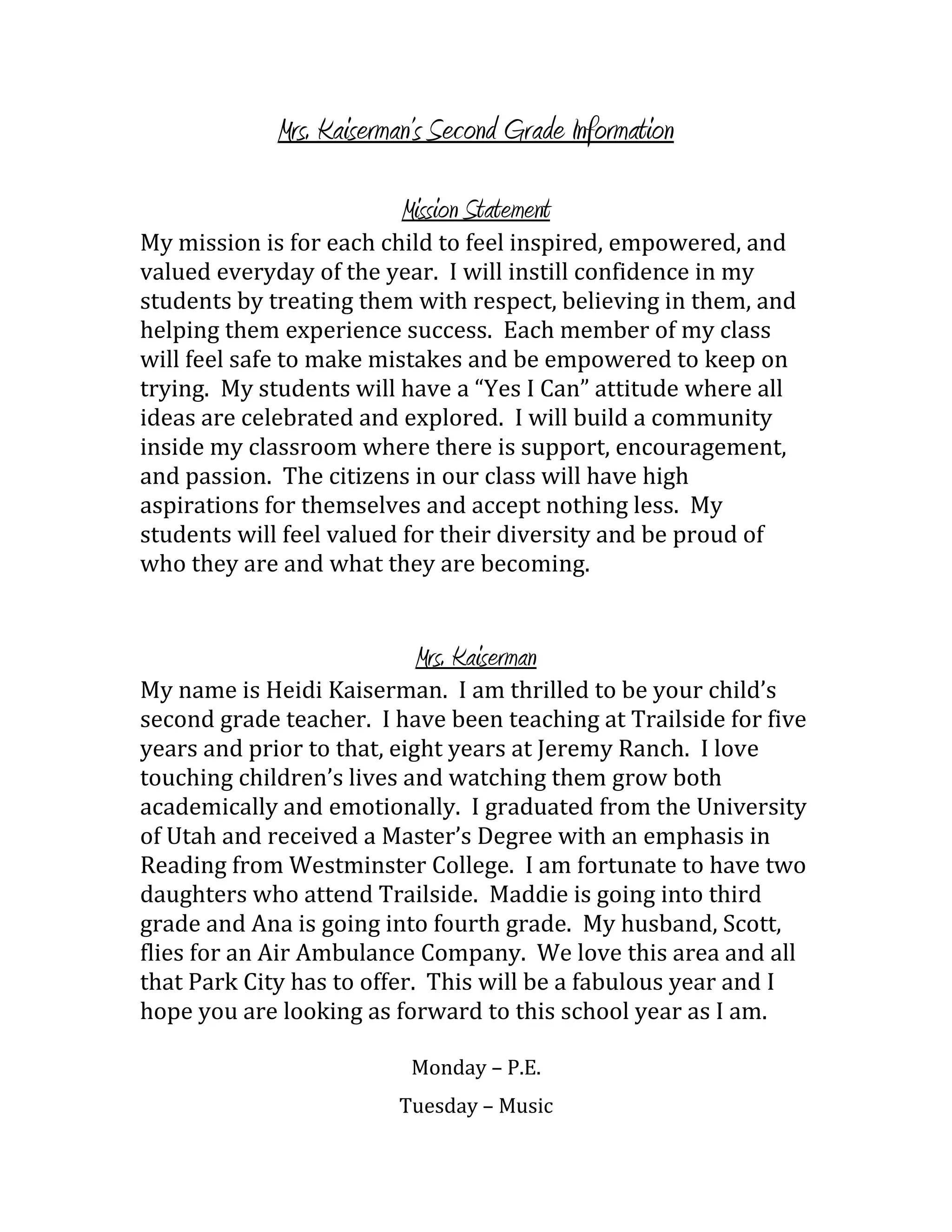 Back to school packet | PDF