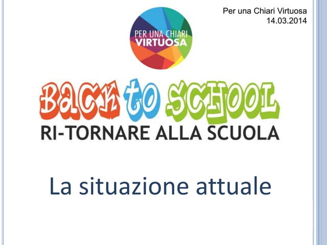 Back to school - la situazione attuale | PPT