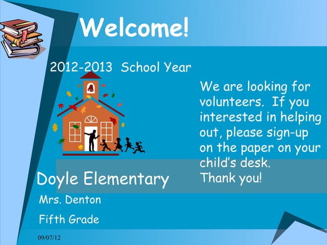 Back to school power point(parents) grade 5 | PPT | Homework and Study ...