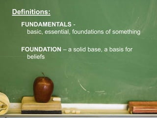 Back To The Basics - Holy Spirit | PPT