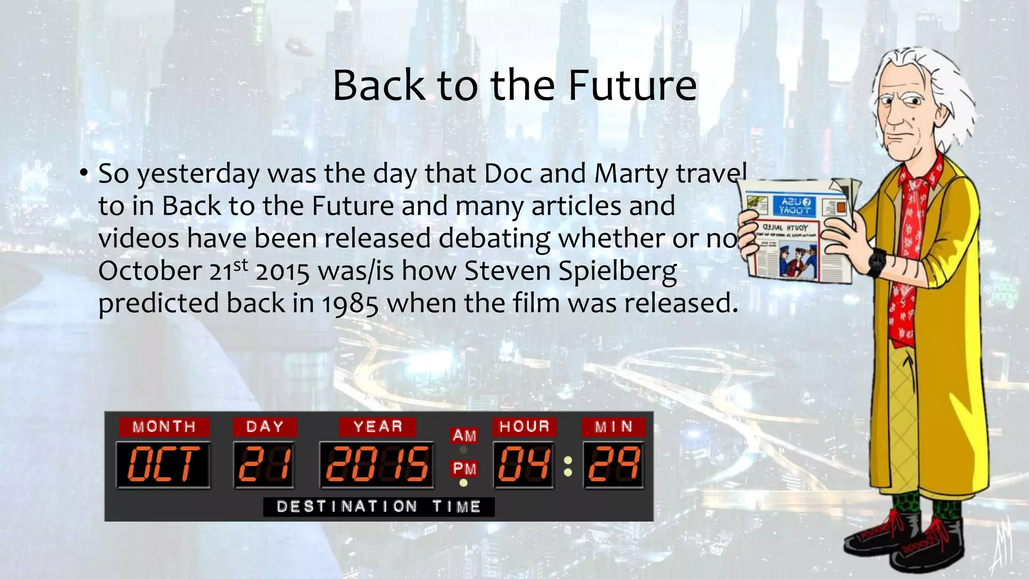 Back to the future | PPT
