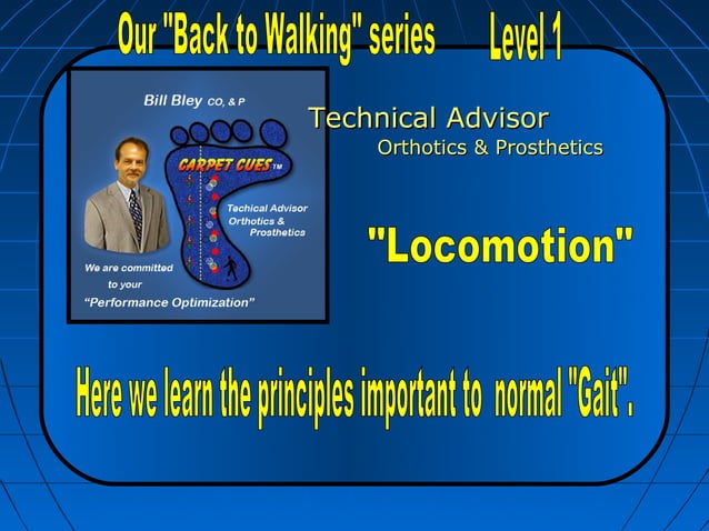 Carpet Cues, Gait Training level 1 | PPT