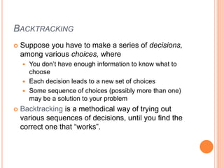 Backtrack search-algorithm | PPTX
