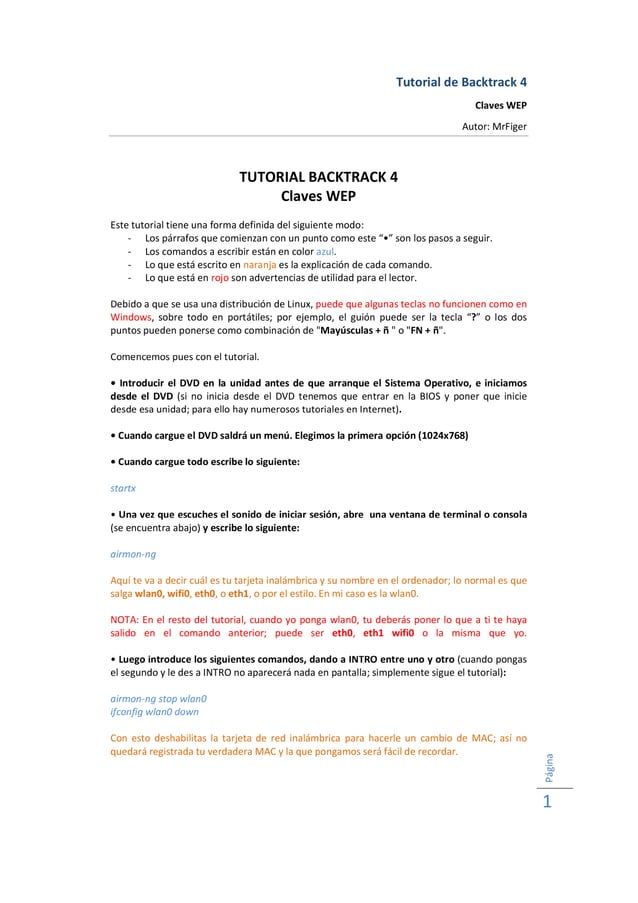 Backtrack 4 tutorial