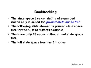 Backtracking | PPT