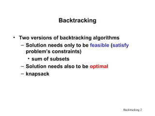Backtracking | PPT