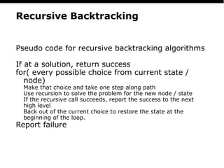 Backtracking | PPT