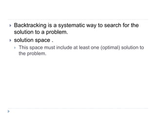 Backtracking | PPTX