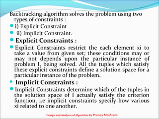 Backtracking | PPT