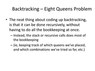 Back tracking and branch and bound class 20 | PPTX