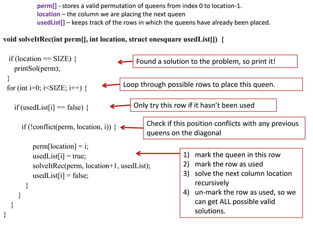 Back tracking and branch and bound class 20 | PPTX | Programming ...