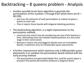 Back tracking and branch and bound class 20 | PPTX