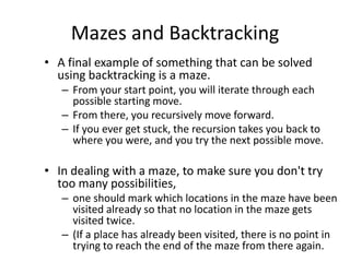 Back tracking and branch and bound class 20 | PPTX