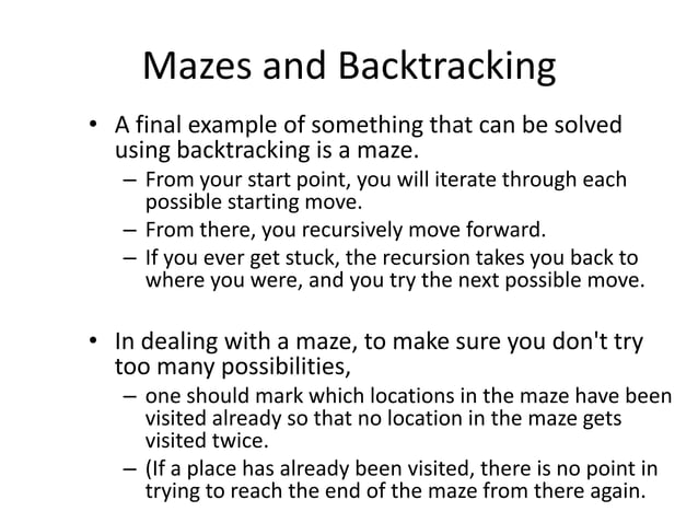 Back tracking and branch and bound class 20 | PPTX | Programming ...