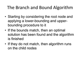 Back tracking and branch and bound class 20 | PPTX