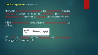 Backtracking Search Optimization Algorithm (BSA) | PPT